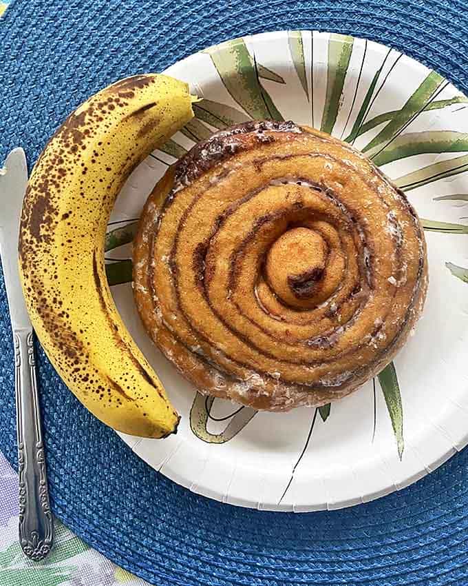 That cinnamon roll spiral is so perfect it could be used to teach geometry, if geometry teachers were more fun.