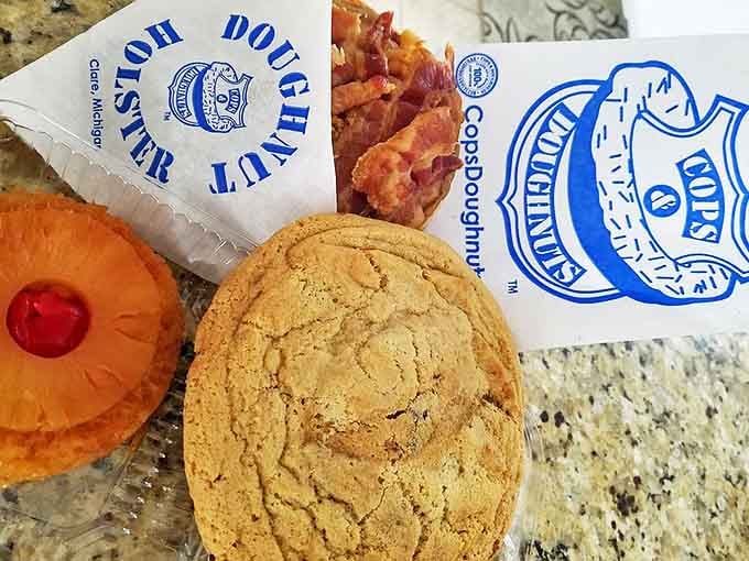 Cookies and bacon living in perfect harmony &ndash; proof that sometimes the most unlikely partnerships create the most delicious results.