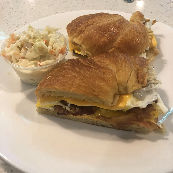 Golden, flaky croissants that would make any French bakery proud sit ready for early birds.
