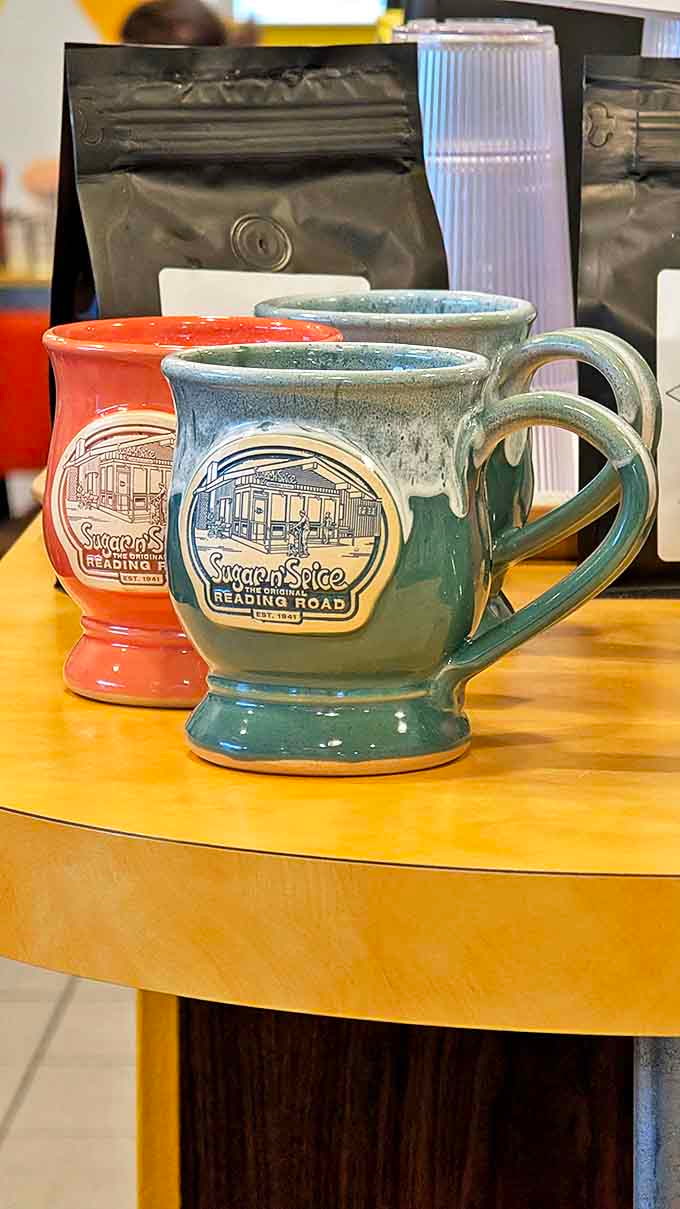 These handcrafted ceramic mugs aren't just vessels for coffee; they're colorful chalices for the morning elixir that powers Cincinnati.
