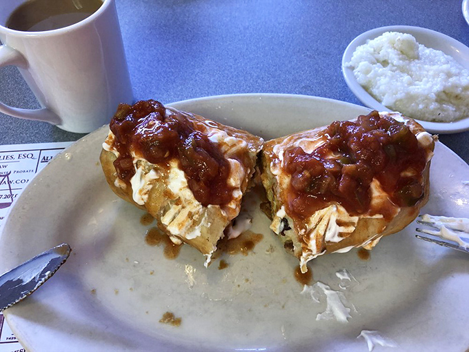 When homemade salsa meets deep-fried breakfast perfection, magic happens on your plate and in your mouth.