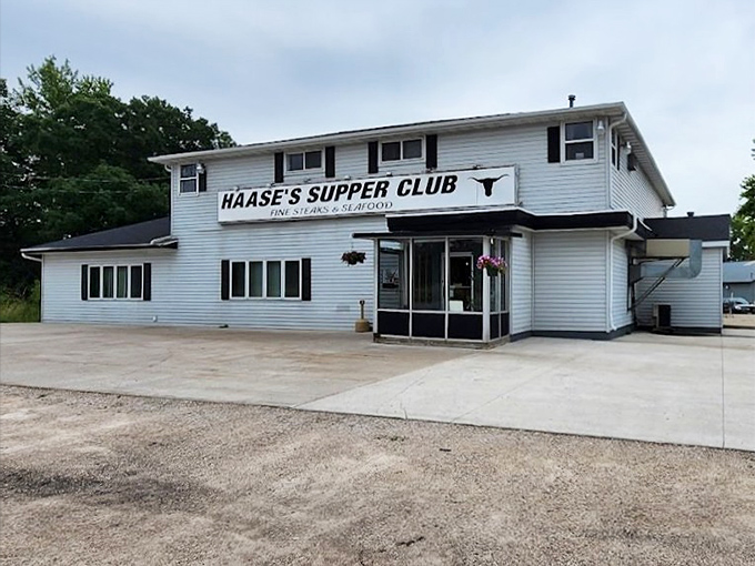 Haase's Supper Club may look unassuming from the outside, but inside awaits some of Wisconsin's most impressive burgers and steaks.