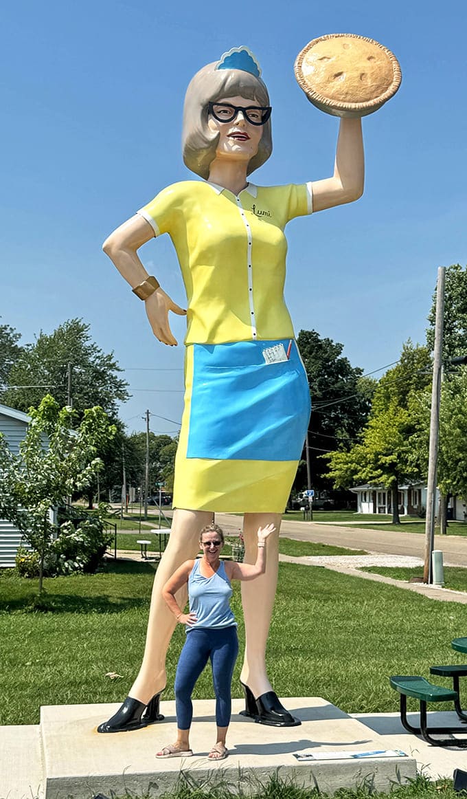 Standing next to these giants provides the perfect perspective on just how committed mid-century America was to getting your attention.