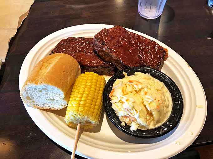 The meatloaf plate proves comfort food can reach gourmet heights without losing its soul &ndash; that glistening BBQ glaze is calling your name.