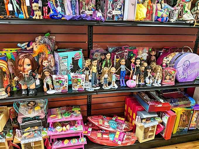 Bratz dolls strike sassy poses, reminding us of the brief but intense era when they challenged Barbie's fashion doll supremacy.