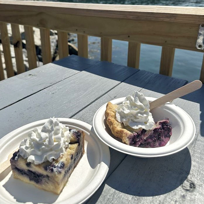Seaside dessert perfection &ndash; enjoying these sweet treats with that million-dollar ocean view is what Maine memories are made of.