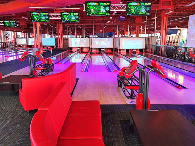 Not your grandfather's bowling alley—these neon-lit lanes turn even gutter balls into Instagram-worthy moments.