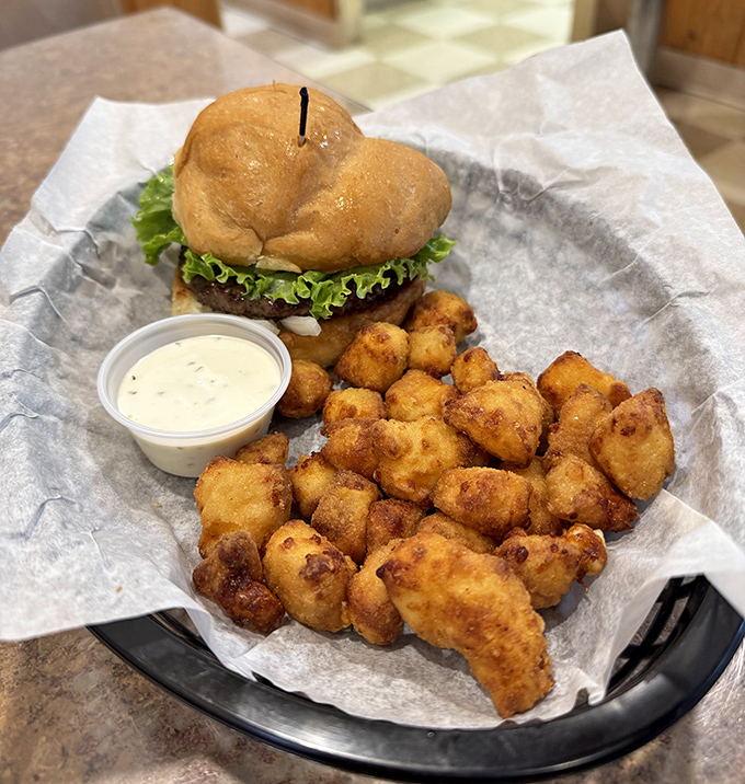 The perfect burger doesn't need to be complicated &ndash; just fresh beef, proper seasoning, and decades of grill mastery coming together on a soft bun.