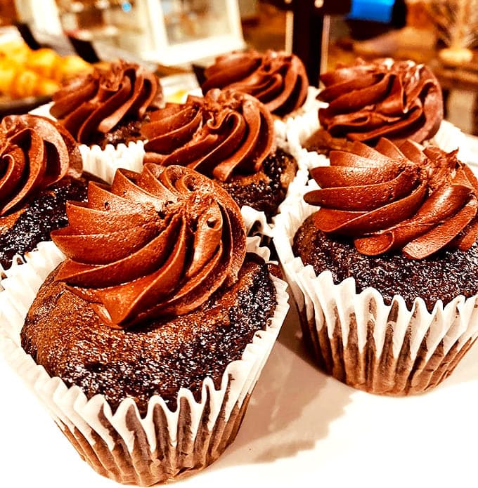 Chocolate on chocolate on chocolate &ndash; because sometimes more is more, especially when it comes to frosting swirled like edible modern art.