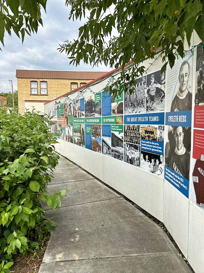 A wall of memories chronicles the Eveleth Reds' glory days, when this small town produced hockey talent with the same reliability that Minnesota produces mosquitoes in summer.