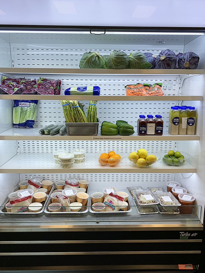 The produce display showcases Vermont's seasonal bounty &ndash; proof that vegetables can be both virtuous and exciting when this fresh.