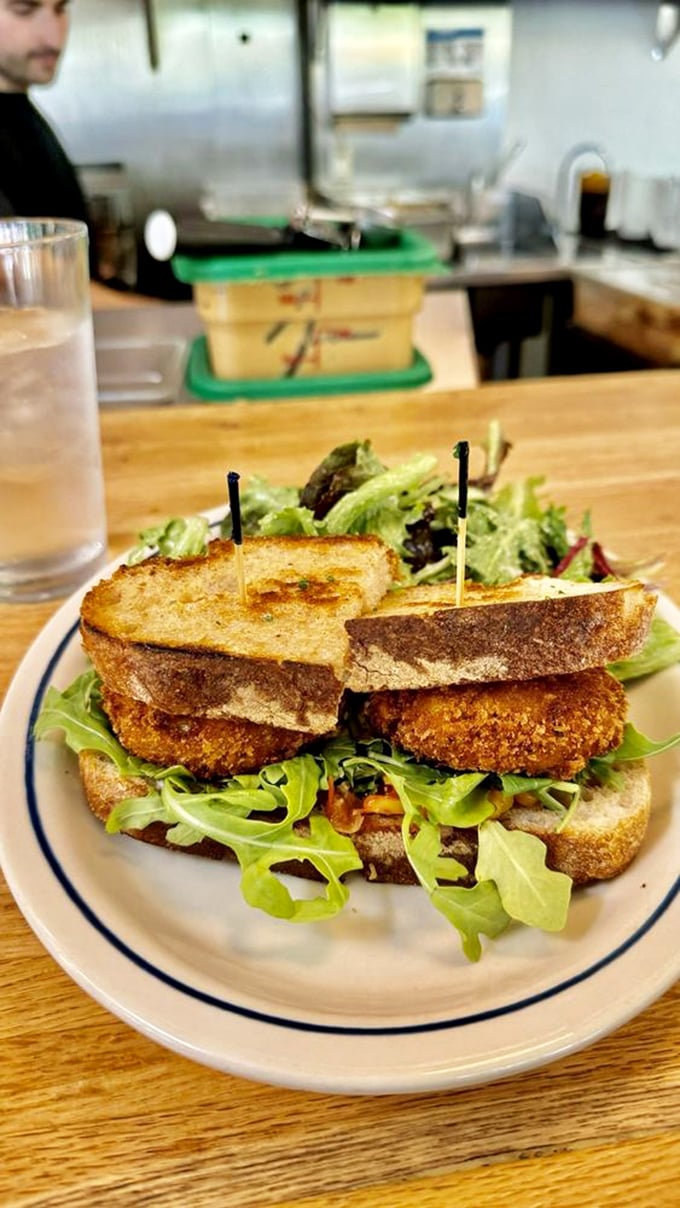 6. fried green tomato sandwich