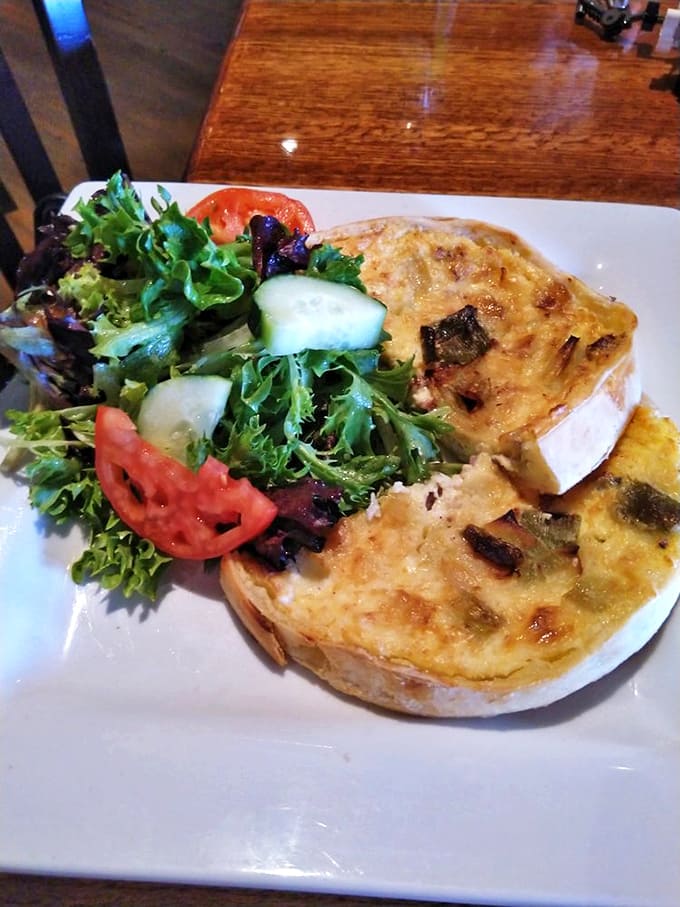 This quiche looks like it's having an identity crisis between savory masterpiece and dessert&mdash;and solving it deliciously with fresh fruit sidekicks.