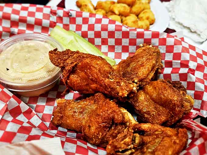 These wings arrive golden and glistening, ready to prove that Durty Gurt's doesn't mess around with any menu category.