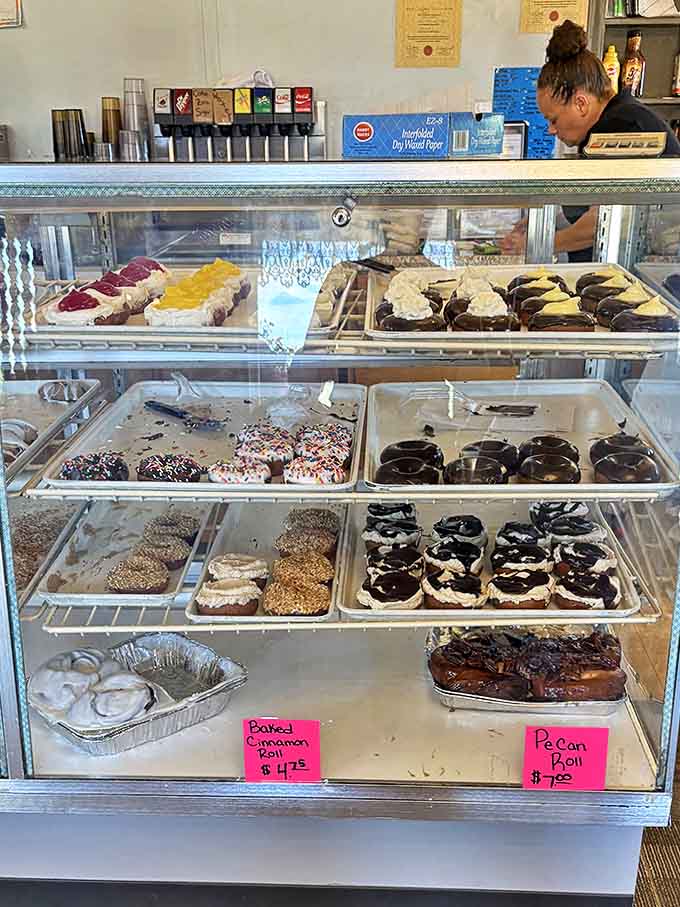 A treasure trove of sweet indulgences awaits behind glass, each one made fresh daily using recipes that have stood the test of time.