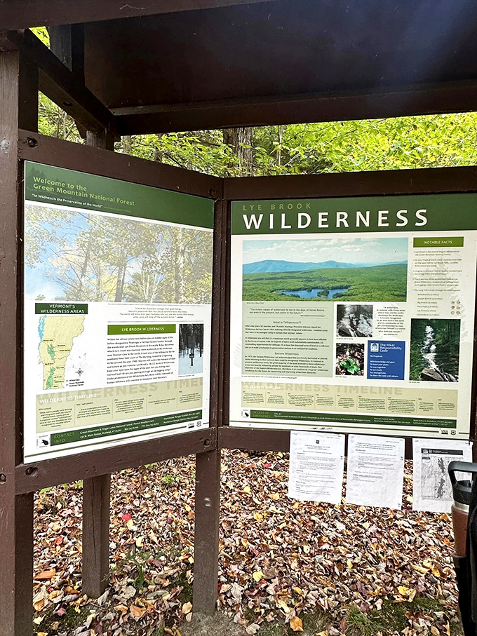 The information board &ndash; where adventure begins and cell service ends. Consider it your passport to wilderness.