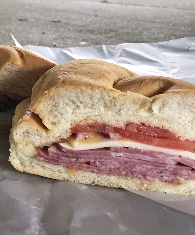 Another angle of sandwich perfection &ndash; notice the generous portions and fresh ingredients that have customers driving miles out of their way.