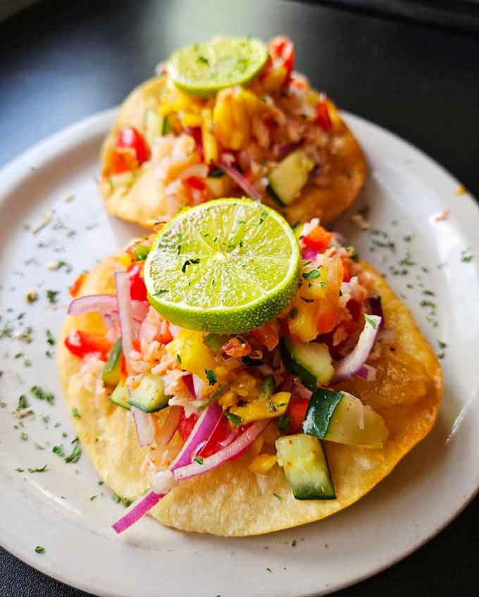 These shrimp ceviche tostadas bring a burst of freshness that'll make your taste buds do a happy dance.
