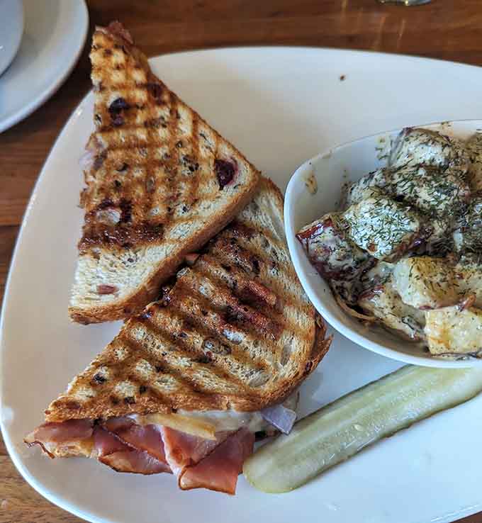 Ham, apple, and melted cheese on grilled bread sounds simple until you taste how perfectly those flavors dance together.