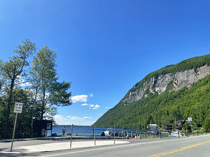 Lake Willoughby's shoreline invites exploration after your summit adventure &ndash; the perfect cool reward for tired hiking feet.