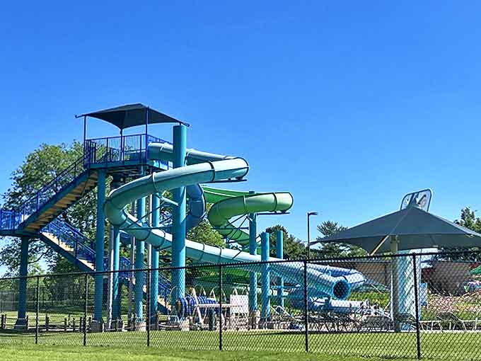 Multiple slide options mean everyone from cautious first-timers to fearless thrill-seekers finds their perfect ride down.