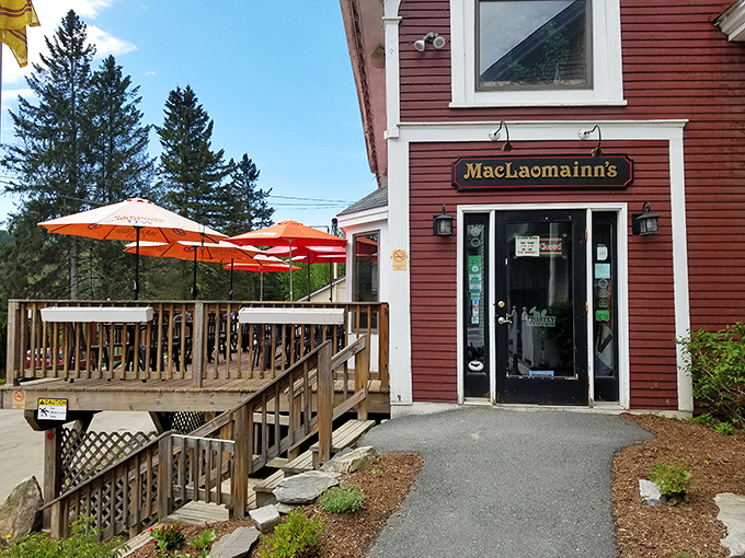 MacLaomainn's Scottish Pub's inviting deck promises cold pints and warm conversations in a setting that honors Chester's Scottish stoneworking heritage.