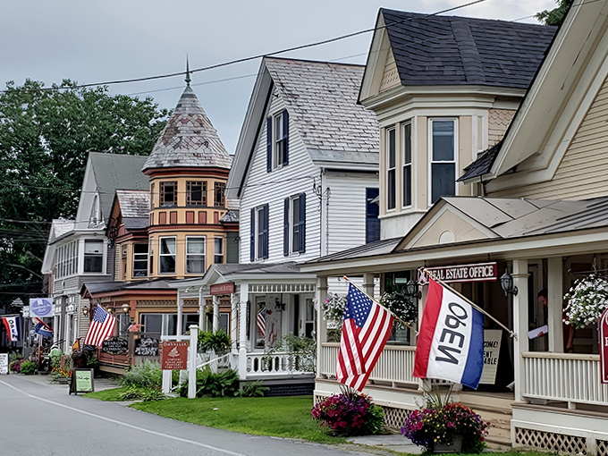 Victorian-era homes with their distinctive turrets and wraparound porches line Chester's streets, many housing antique shops within their storied walls.