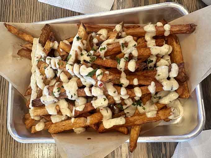 These garlic parmesan fries are what happens when someone decides regular fries need to be even more irresistible.