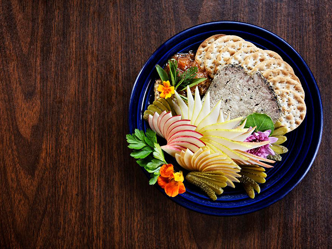Classic French p&acirc;t&eacute; gets the Vermont treatment with local ingredients and presentation that respects both tradition and innovation beautifully.