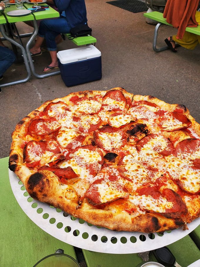 The classic pepperoni elevated &ndash; crispy-edged meat cups holding tiny pools of flavor that make this simple pizza extraordinary.