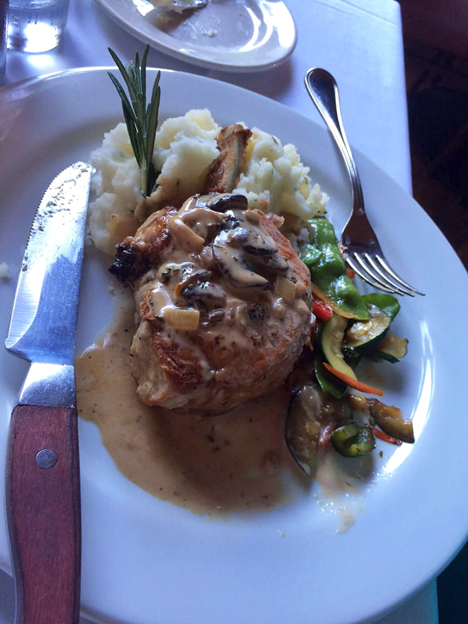 The tenderloin medallions with mushroom sauce might make you forget your table manners as you contemplate licking the plate clean.
