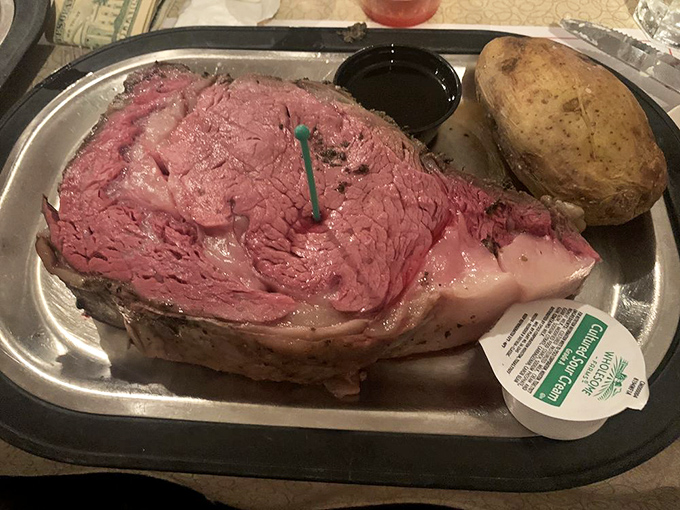 Prime rib so tender and perfectly pink it practically melts at the sight of your fork &ndash; slow-roasted overnight to beef perfection.