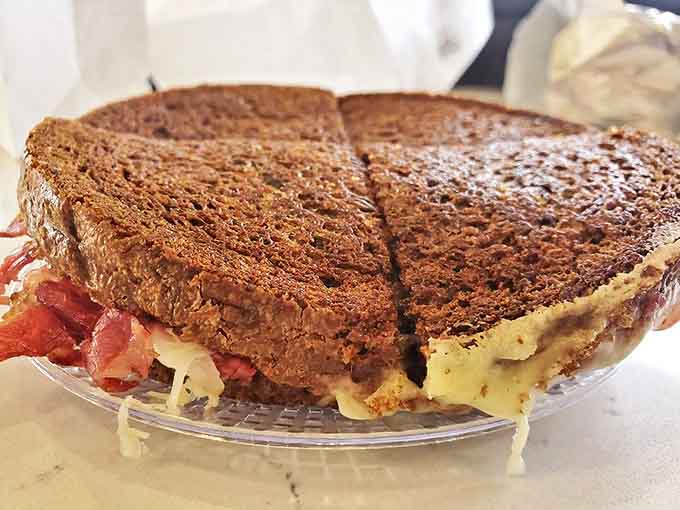 This Reuben isn't just a sandwich&mdash;it's architecture with flavor, where each ingredient plays its crucial role perfectly.