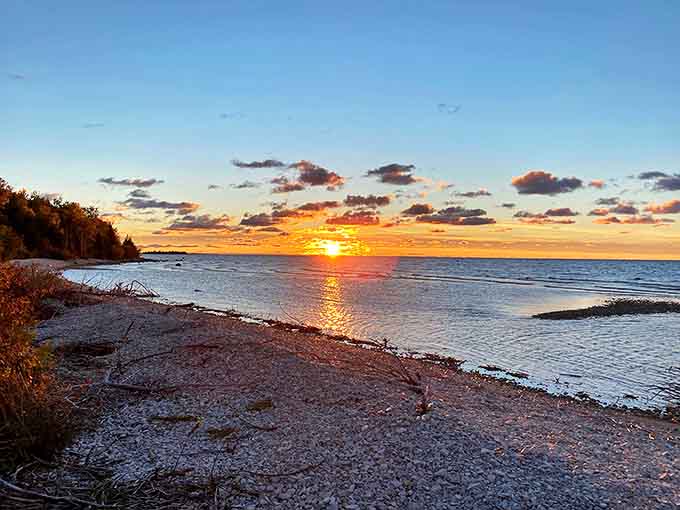 That magical moment when day surrenders to evening, painting the sky in colors that make you wonder if Mother Nature moonlights as an artist.
