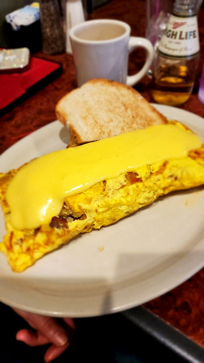 This Supreme Omelet doesn't just break fast &ndash; it demolishes hunger with cheese that performs gravity-defying stretches with each bite.