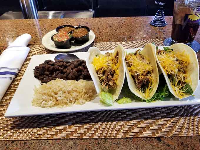 Brisket tacos with all the fixings, because sometimes you need your protein to have spent quality time with smoke.