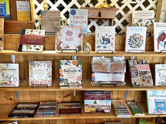 Art supplies and creativity journals await inspiration-seekers &ndash; because sometimes the best stories are the ones waiting to be created.