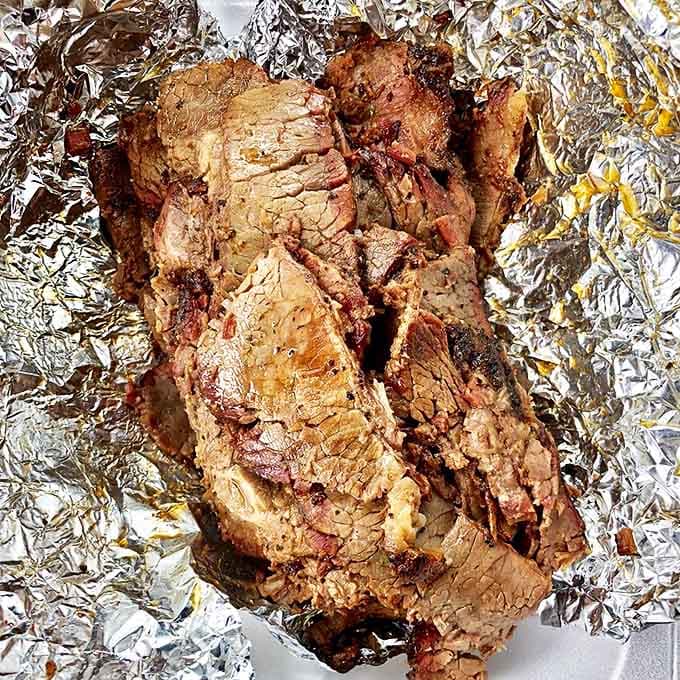 Brisket this beautiful doesn't need a filter or fancy plating; it just needs your immediate and undivided attention right now.