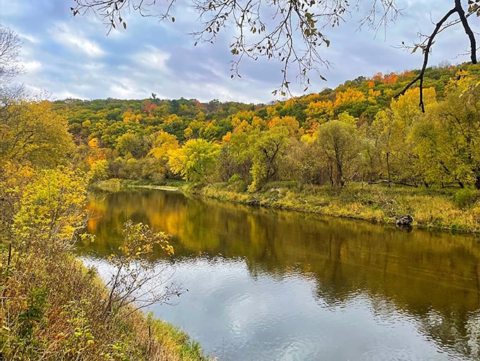 The Zumbro River whispers nearby, providing the perfect soundtrack for this hidden Minnesota masterpiece.