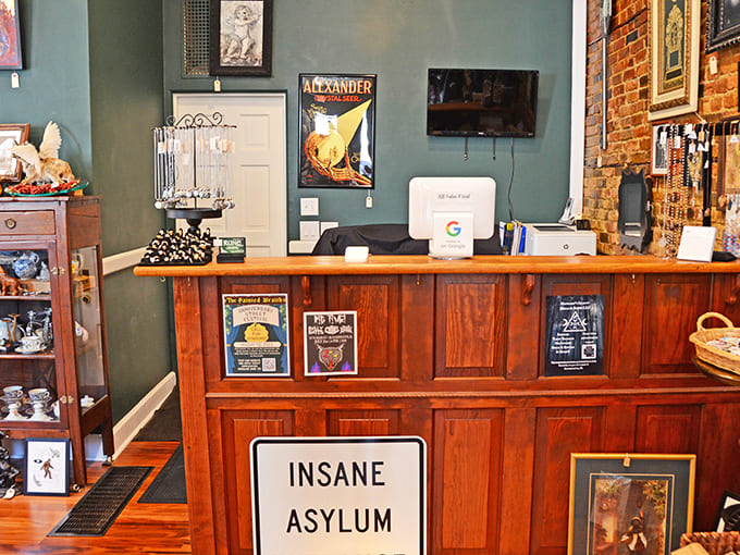 Even the checkout counter maintains the aesthetic, proving that attention to detail matters from first impression to final purchase.