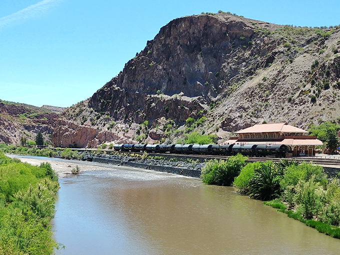The San Francisco River cuts through town, providing a lush contrast to the arid surroundings and a peaceful spot for reflection.