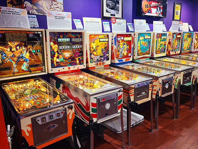 Each cabinet tells a story – of artistic vision, mechanical ingenuity, and countless hours of quarters sacrificed to the gaming gods.