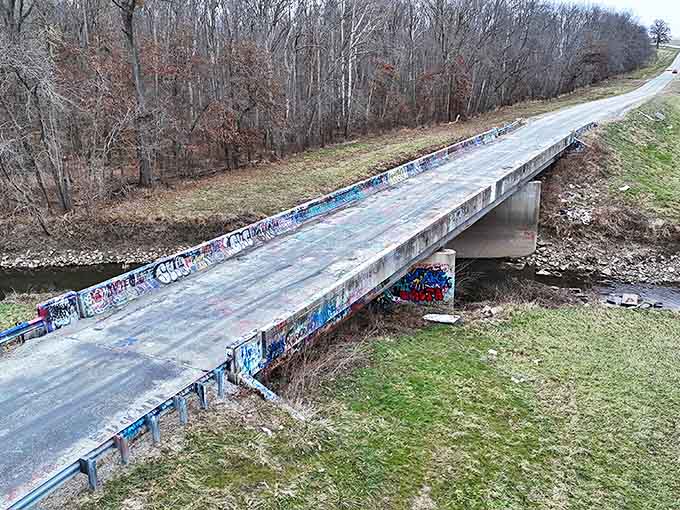 Morning light softens the bridge's eerie reputation, though locals swear the atmosphere changes dramatically after sunset.