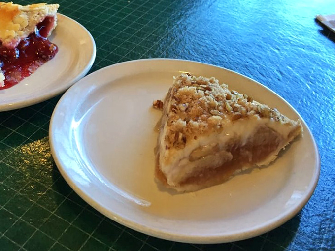 Dutch apple pie with that crumbly topping that makes you wonder why regular apple pies even bother showing up.