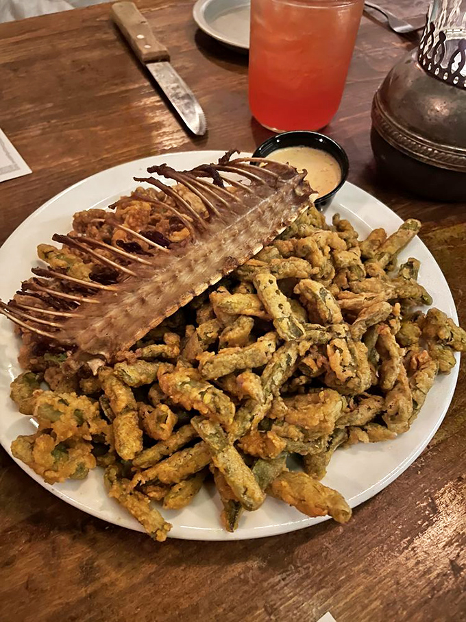 For the brave-hearted only: authentic rattlesnake, fried to crispy perfection and served with a side of bragging rights that last forever.