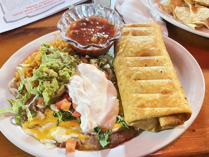 Bean and cheese create a vegetarian masterpiece wrapped in a tortilla and fried to crispy perfection &ndash; proof that meatless can be magnificent.