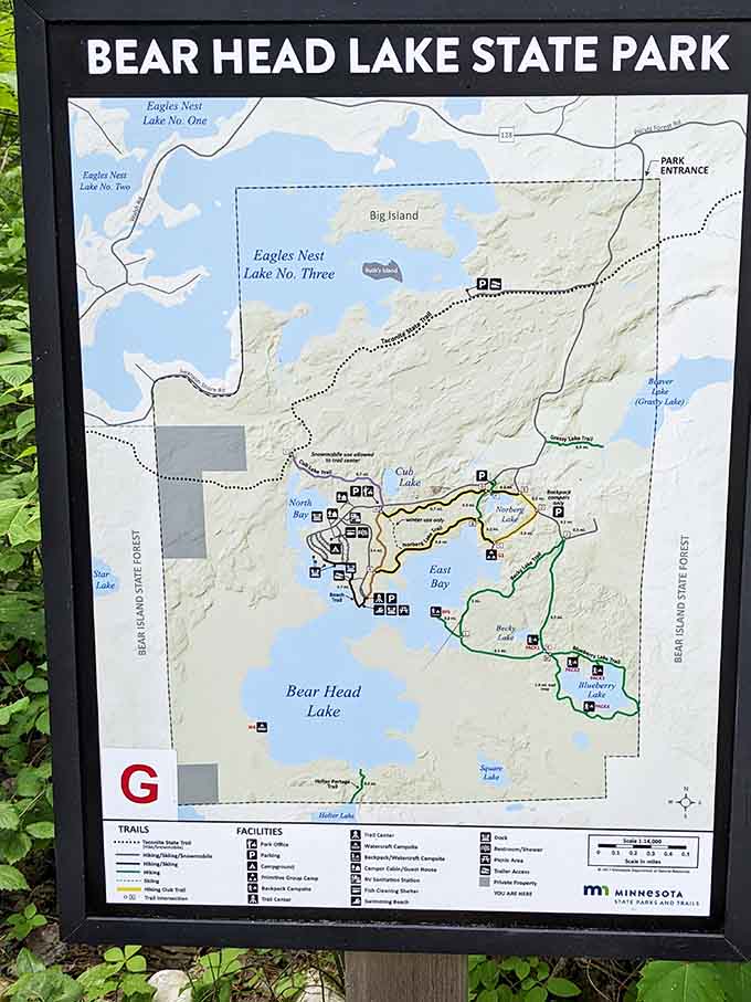 This trail map is your treasure map to adventure, showing you exactly where to find solitude, scenery, and possibly a few sore muscles tomorrow.