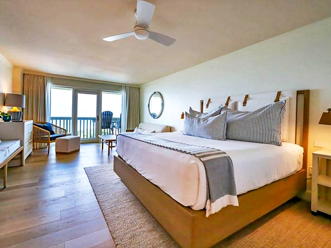 Sleep meets serenity: Wake to Gulf views from beds so comfortable you'll contemplate extending your stay indefinitely.