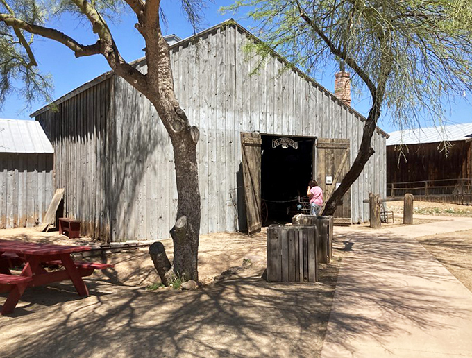 The blacksmith shop, where the original "tech support" fixed everything from horseshoes to hinges without ever asking if you tried turning it off and on again.
