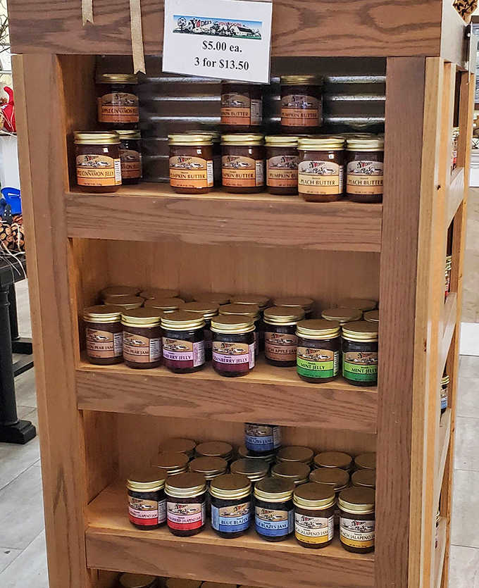 Local jams and jellies stand at attention, ready to transform Klein's breads into an even more extraordinary breakfast or afternoon treat.